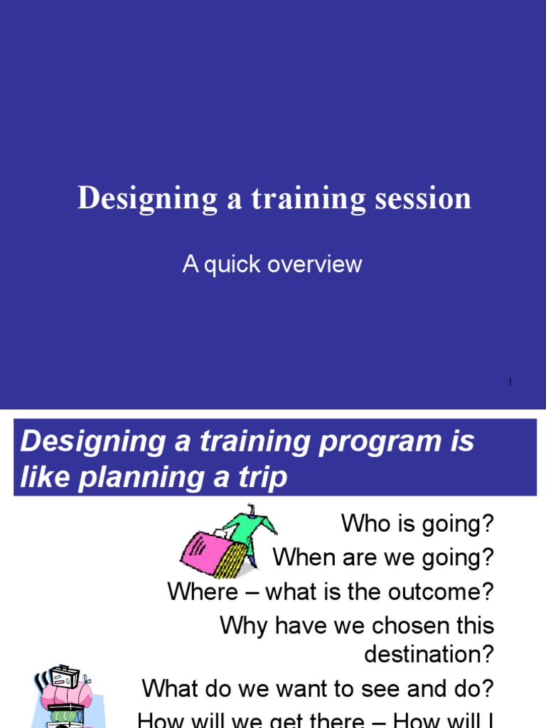 6 Designing A Training Session | PDF | Learning | Information