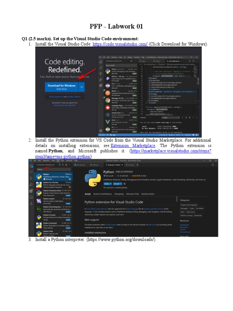 Lab 01 B | PDF | Python (Programming Language) | Area