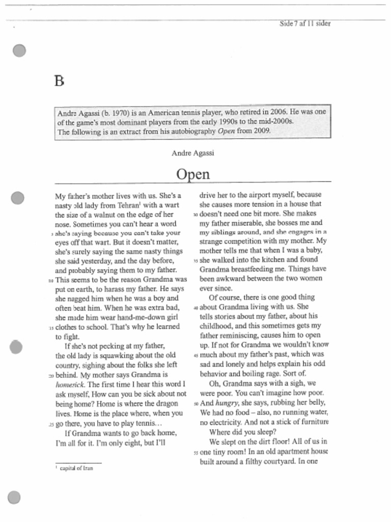 Andre Agassi Extract Autobiography | PDF