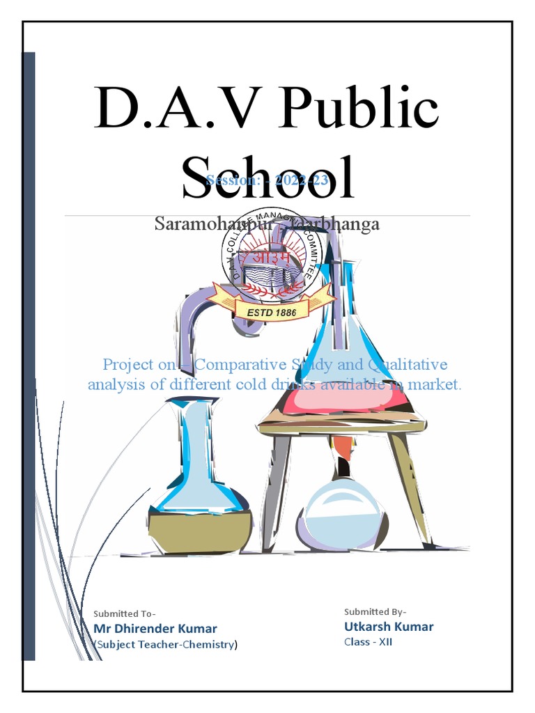 Chemistry Project Class 12 Boards | PDF