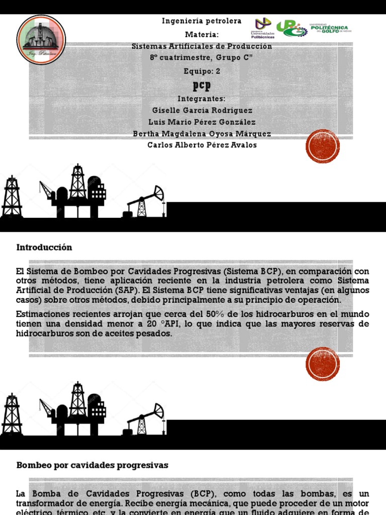 PCP SAP Terminada | PDF | Gases | Bomba PCP SAP Terminada | PDF | Gases | Bomba