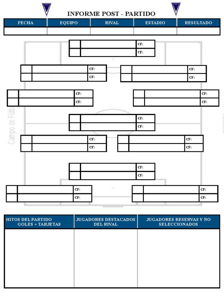 PPXT Informe Post Partido | PDF | Asociación de Futbol | Deportes