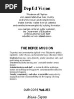 Deped Vision, Mission, Goals | PDF | Education Theory | Communication