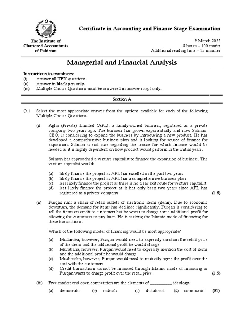 CAF 6 MFA Spring 2022 | PDF | Bonds (Finance) | Hedge (Finance)