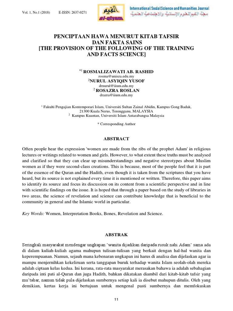 2.5 Penciptaan Hawa | PDF | Quran | Islam