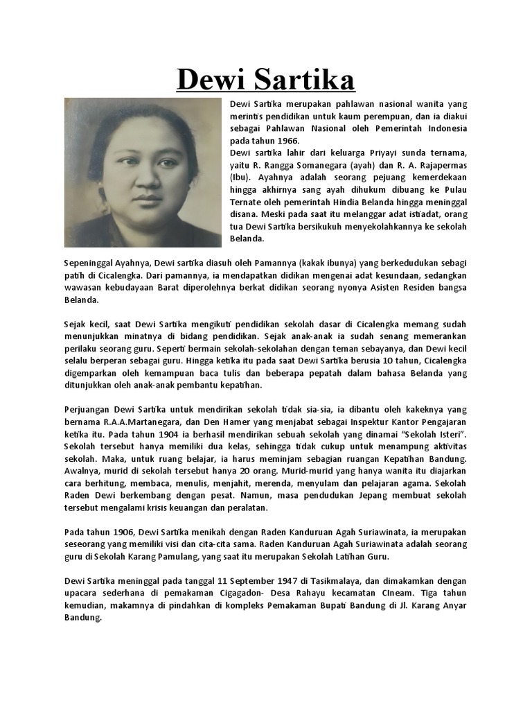 Dewi Sartika | PDF