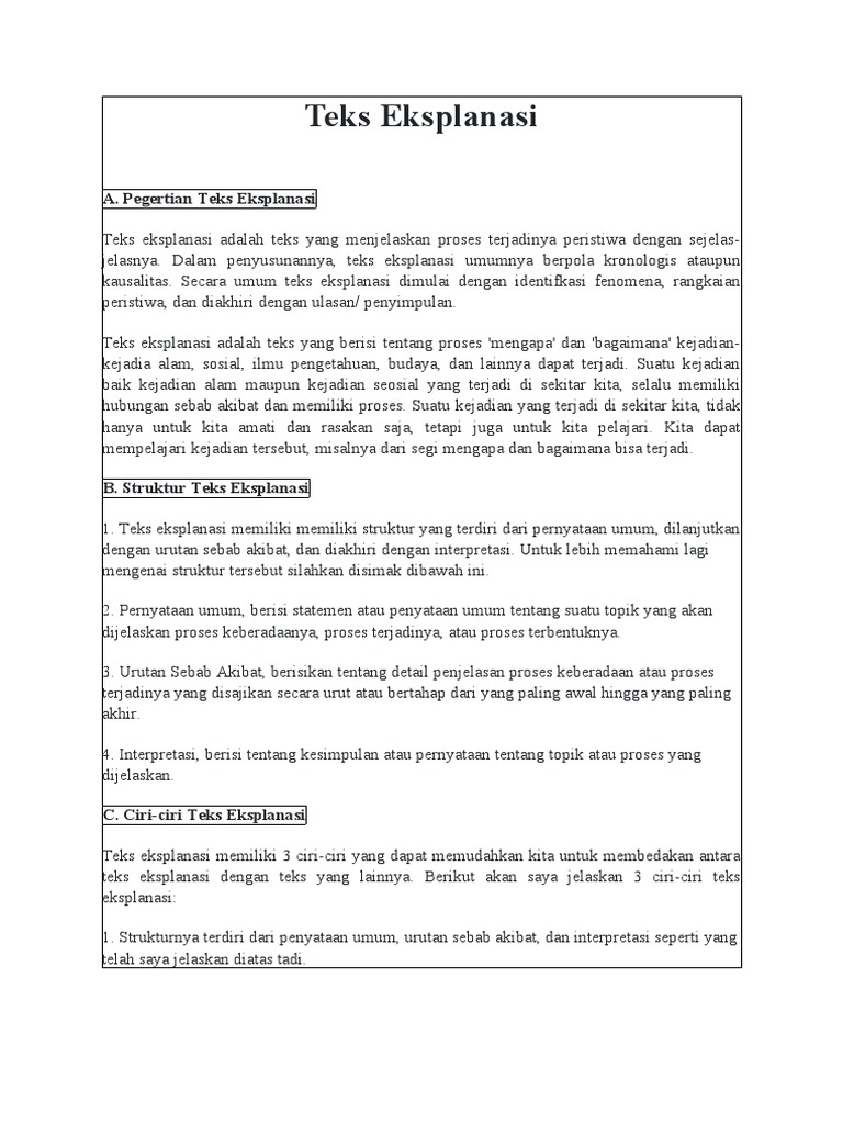 Teks Eksplanasi | PDF | Filsafat