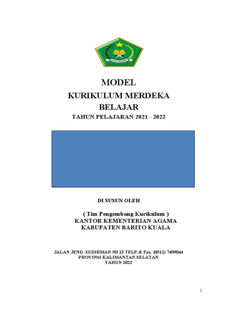 Contoh Kurikulum Merdeka Belajar 2021 | PDF | Karier & Perkembangan