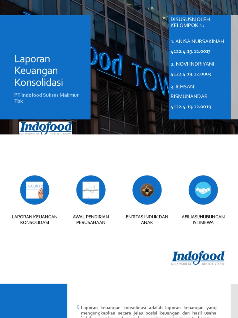 Konsolidasi Indofood TBK | PDF