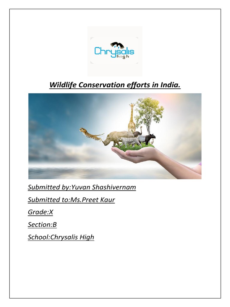 Wildlife Conservation Efforts in India | PDF | Conservation Biology ...