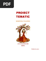 Proiect Tematic Toamna | PDF