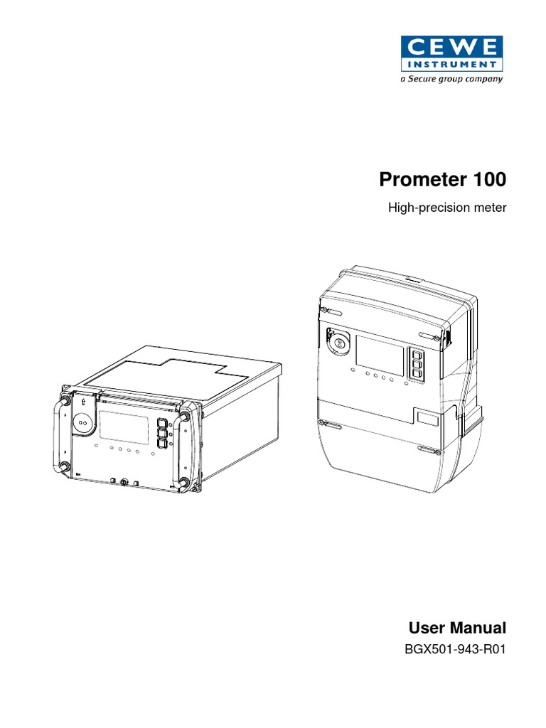 Prometer 100 User Manual Cewe BGX501 943 R01 | PDF | Power Supply ...