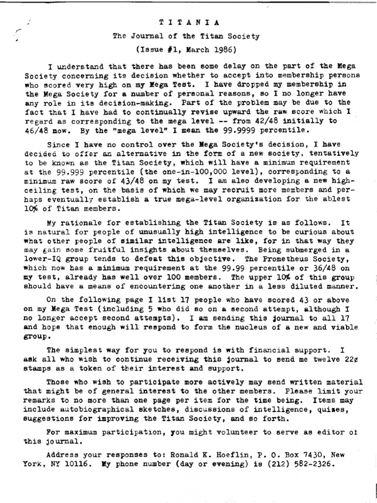 01 Titania | PDF | Intelligence Quotient | Intelligence