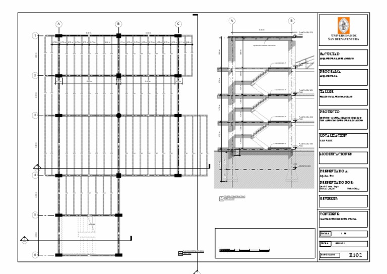 Planta Entrepiso Estructural | PDF