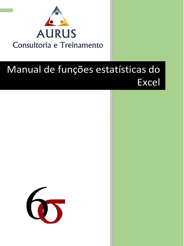 Manual de Funcoes Estatisticas Do Excel | PDF | Distribuição de ...