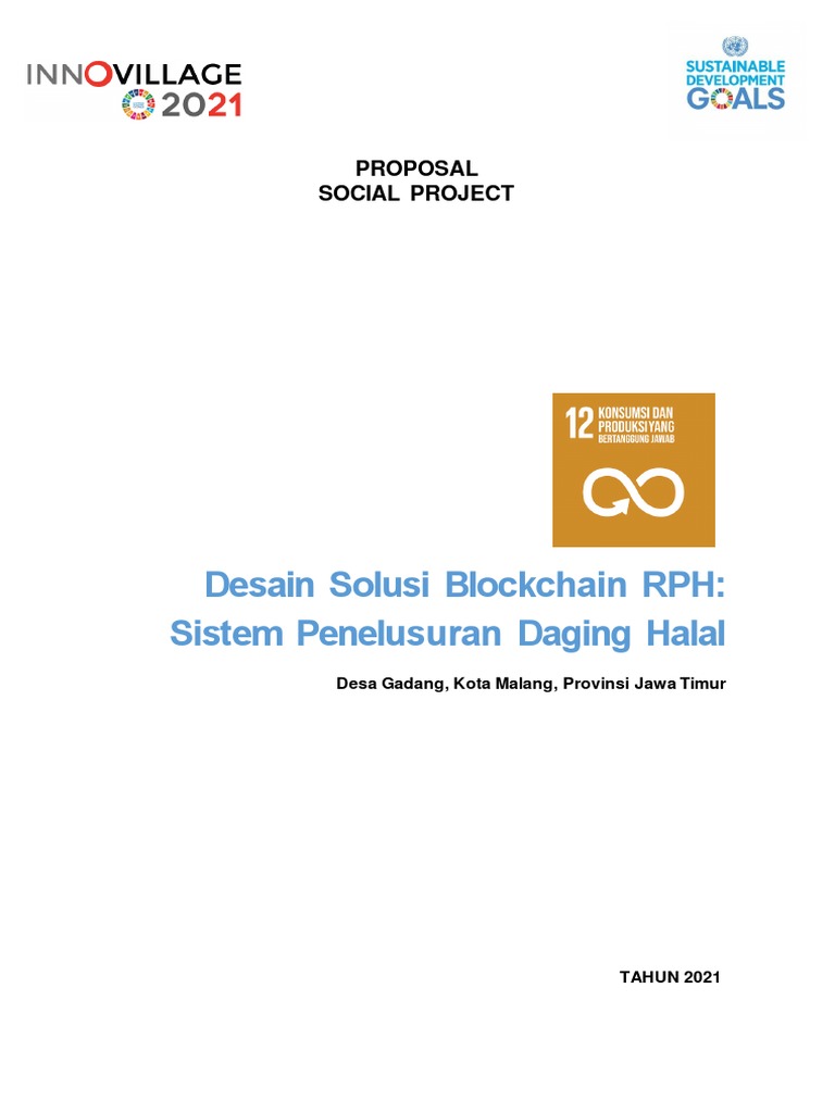 Proposal Innovillage 2021 - Desain Solusi Blockchain RPH | PDF