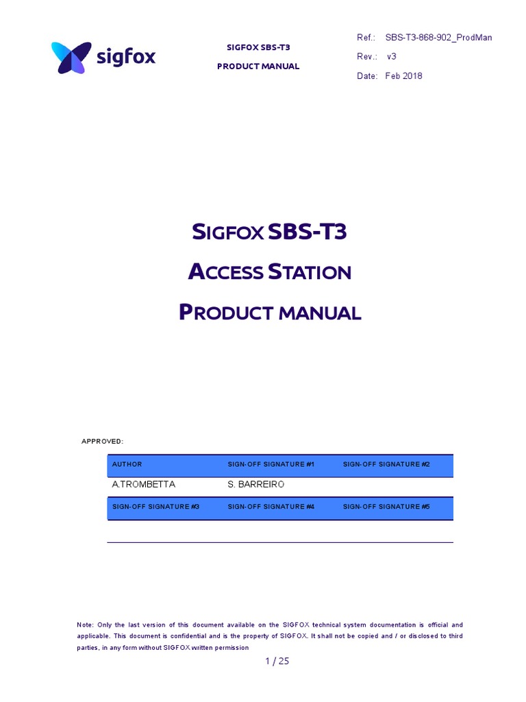 SBS-T3 - Product Manual - EXT - v3 | PDF | Radio | Base Station