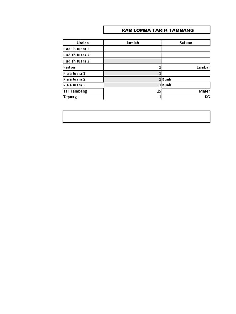 Rab Lomba Tarik Tambang Salinan | PDF