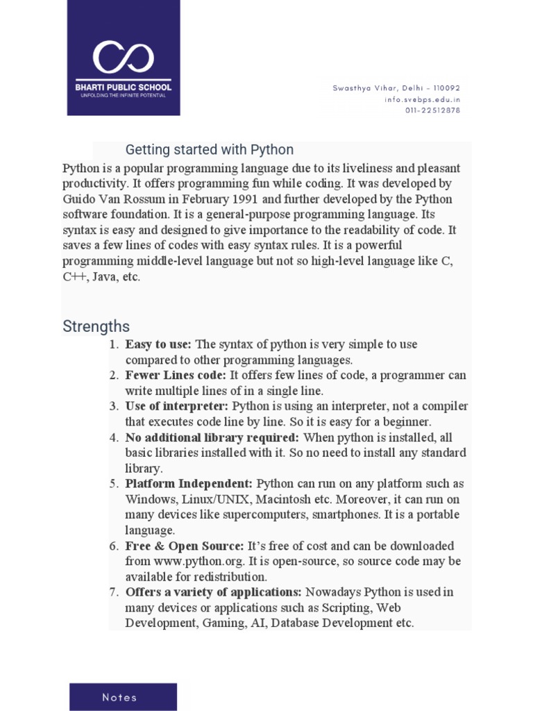 Unit 3 Python Fundamentals | PDF | Variable (Computer Science ...