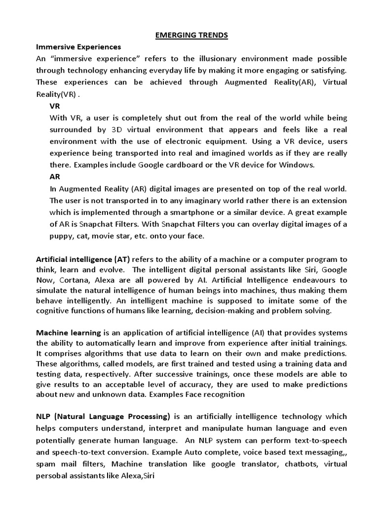 Emerging Trends Notes | Download Free PDF | Cloud Computing | Internet ...