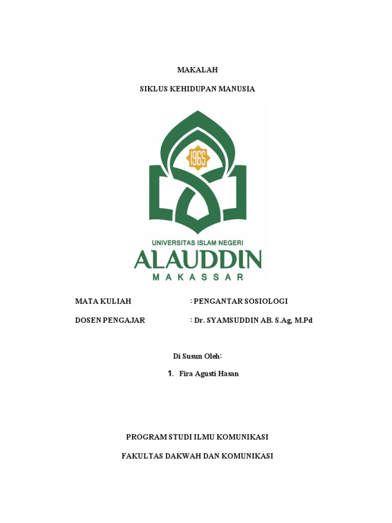 Makalah Siklus Kehidupan Manusia | PDF