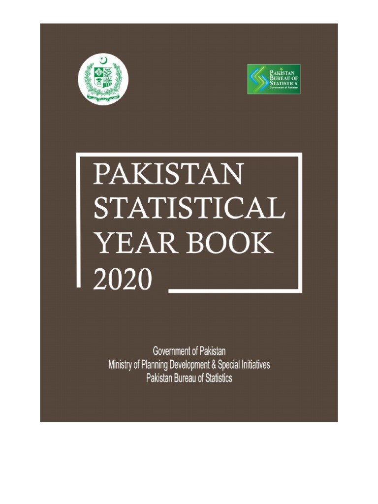 Pakistan Statistical Year Book 2020 | PDF | Capital Formation | Insurance