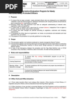 Pre-Joining Familiarization Check List | PDF