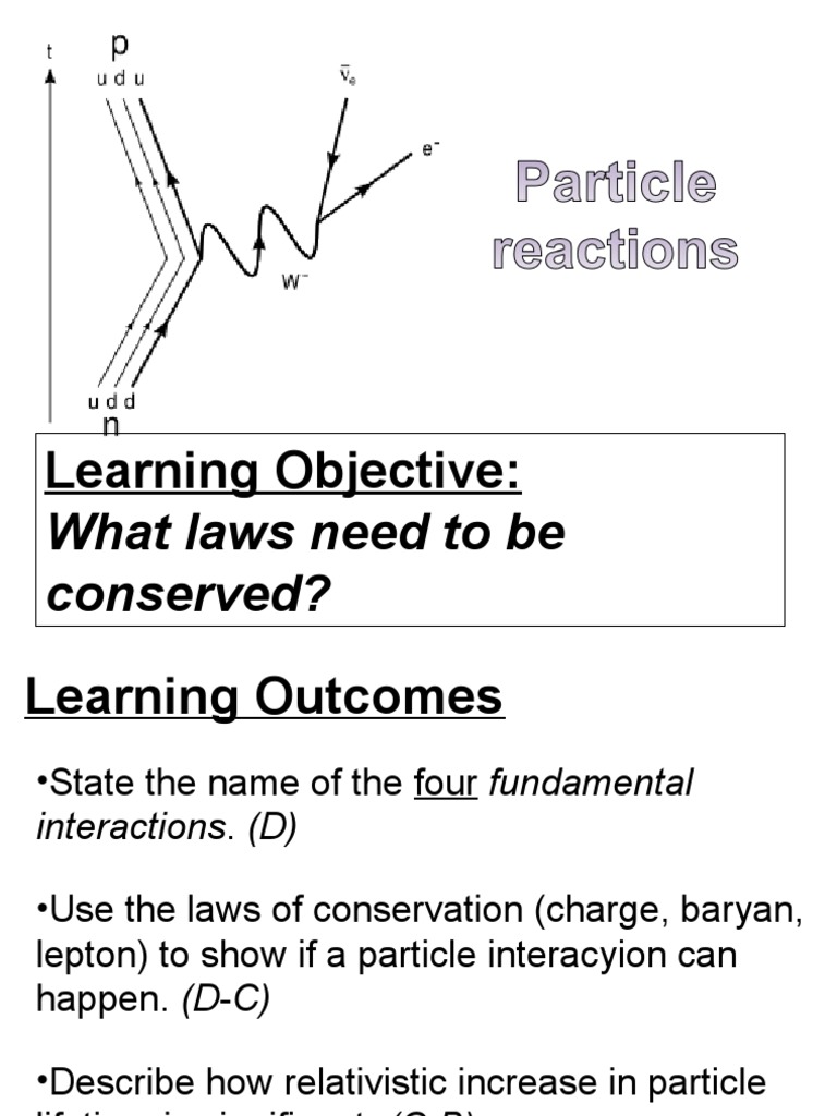 7C.4 Particle Reactions | PDF | Neutrino | Quark