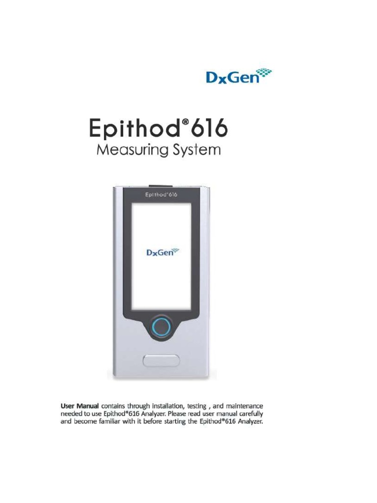 Manual Book Epithod 616 | PDF