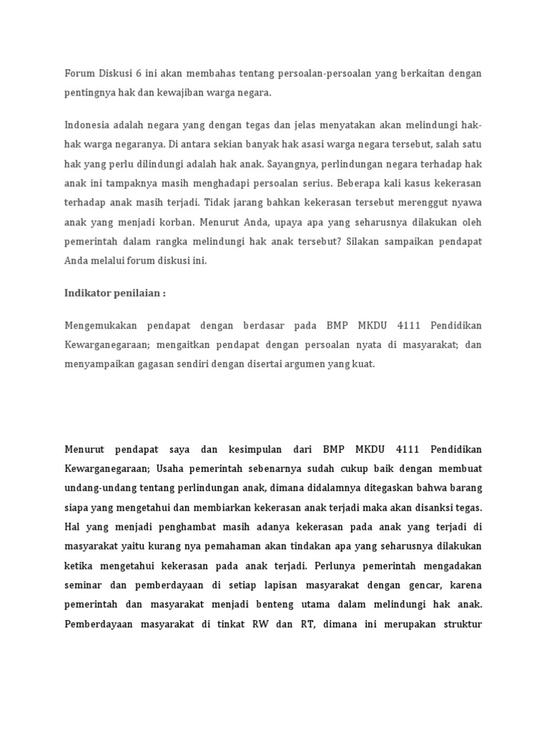 Diskusi 6 PKN | PDF | Politik | Ilmu Sosial