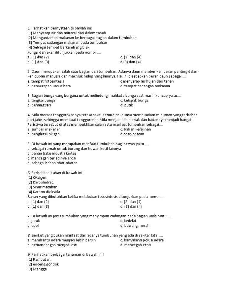 IPAS Kelas IV SEM1 | PDF