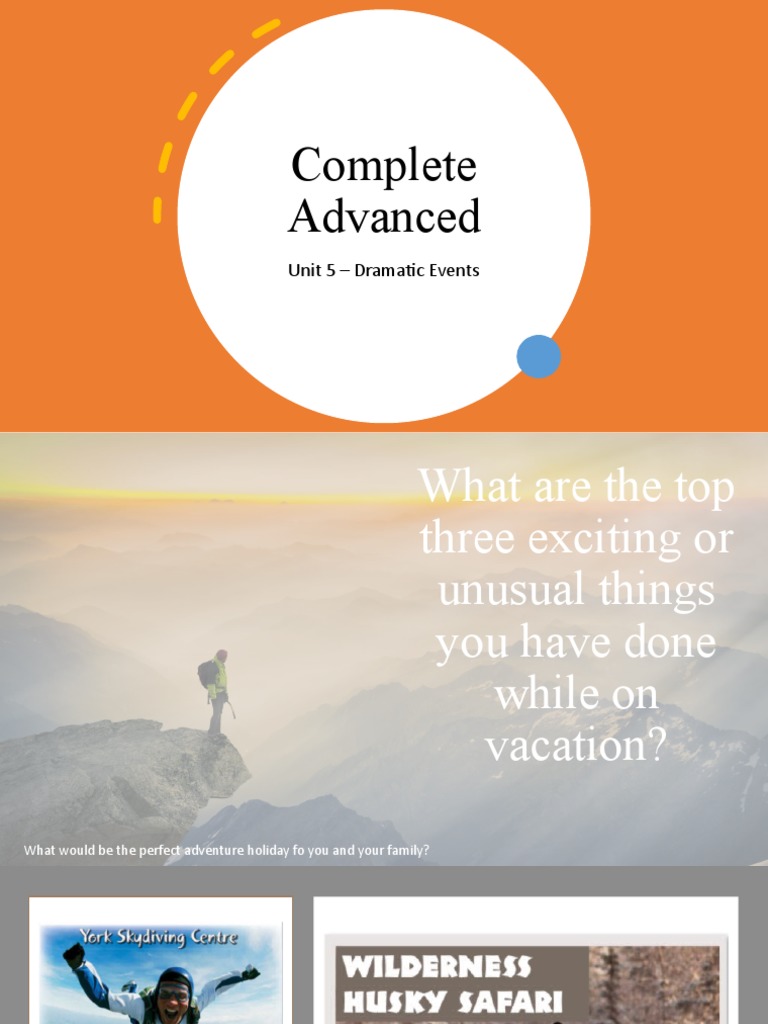 Complete Advanced - From Unit 5 On | PDF | Linguistic Typology ...