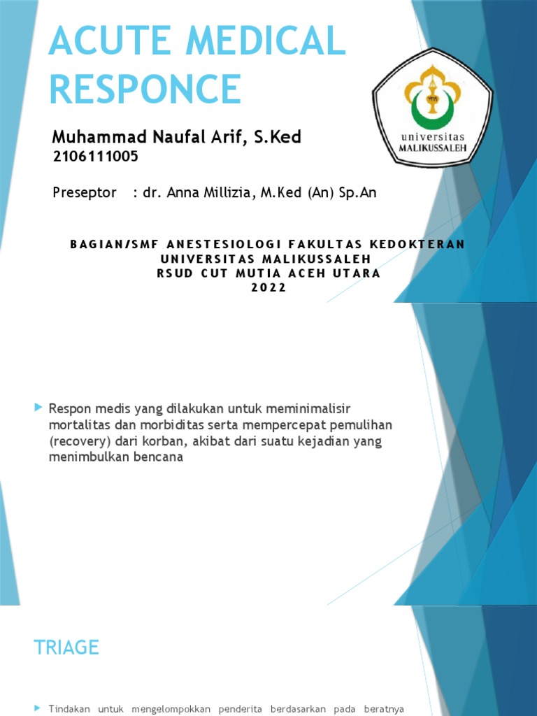 Acute Medical Response | PDF