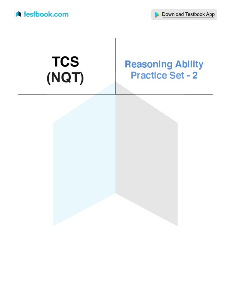 TCS Reasoning Ability Practice Set - 2: Analysis of Logical Reasoning ...