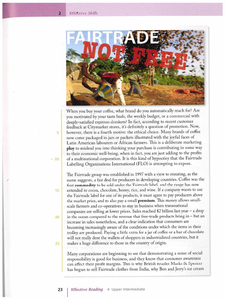 113 - Unit 2 Fair Trade | PDF