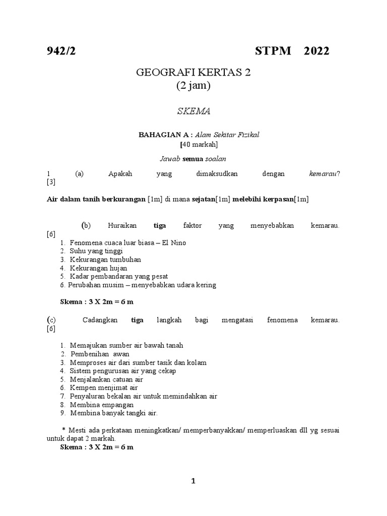 Johor - Kota Tinggi - Skema S2 2022 | PDF