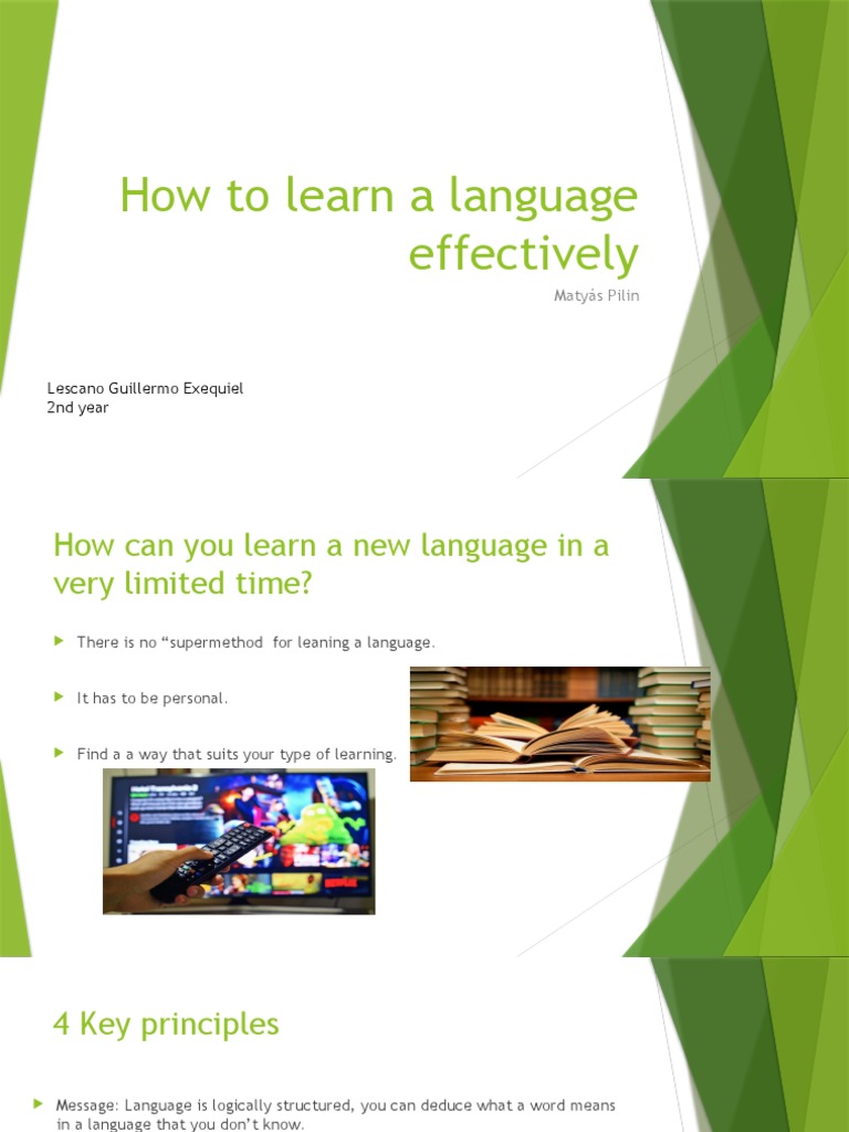 How To Learn A Language Effectively | PDF