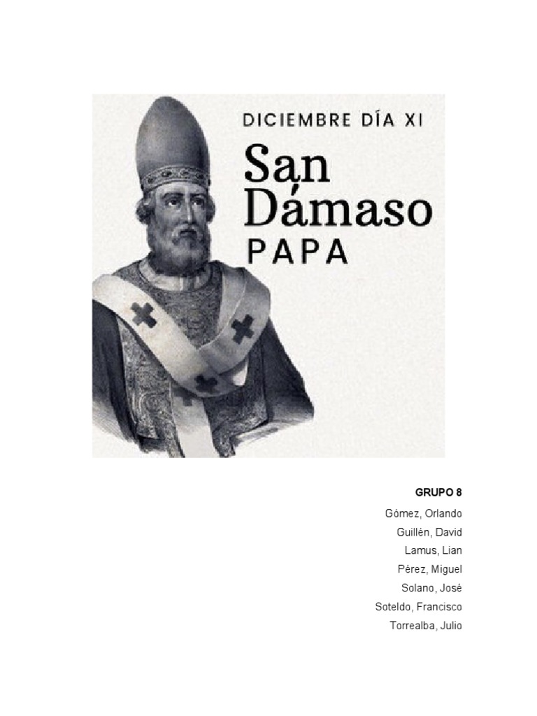 San Dámaso I: Vida y Legado Papal | PDF | Historia