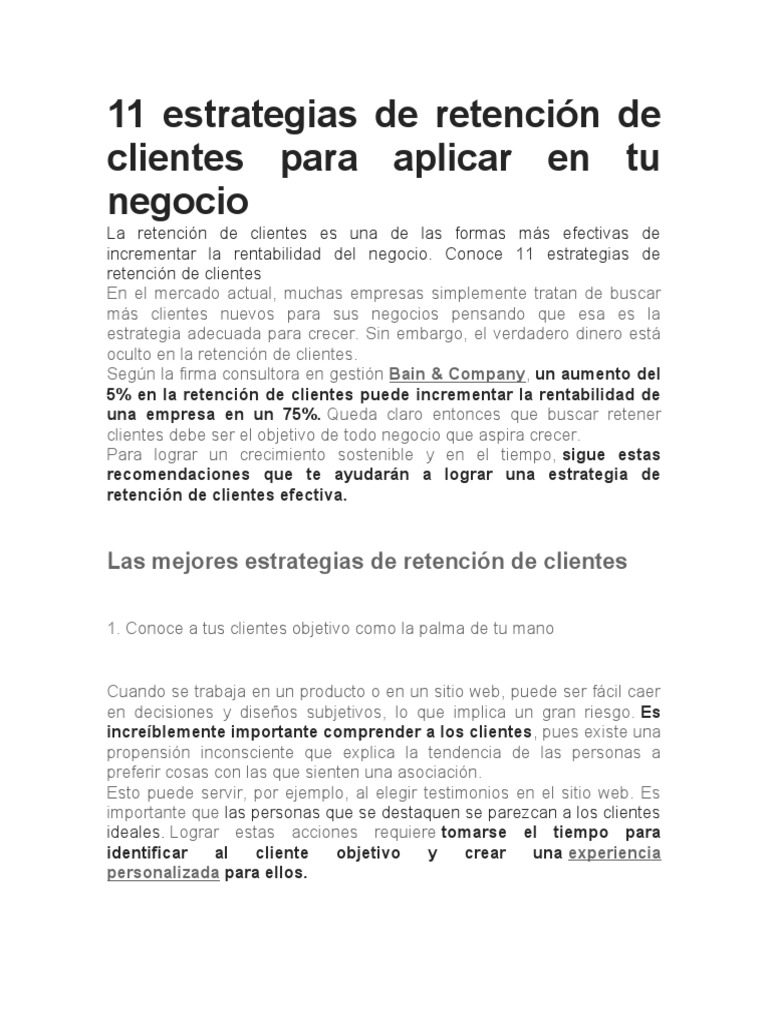 9 - Estrategias de Retencion de Clientes para Aplicar en Tu Nrgocio ...
