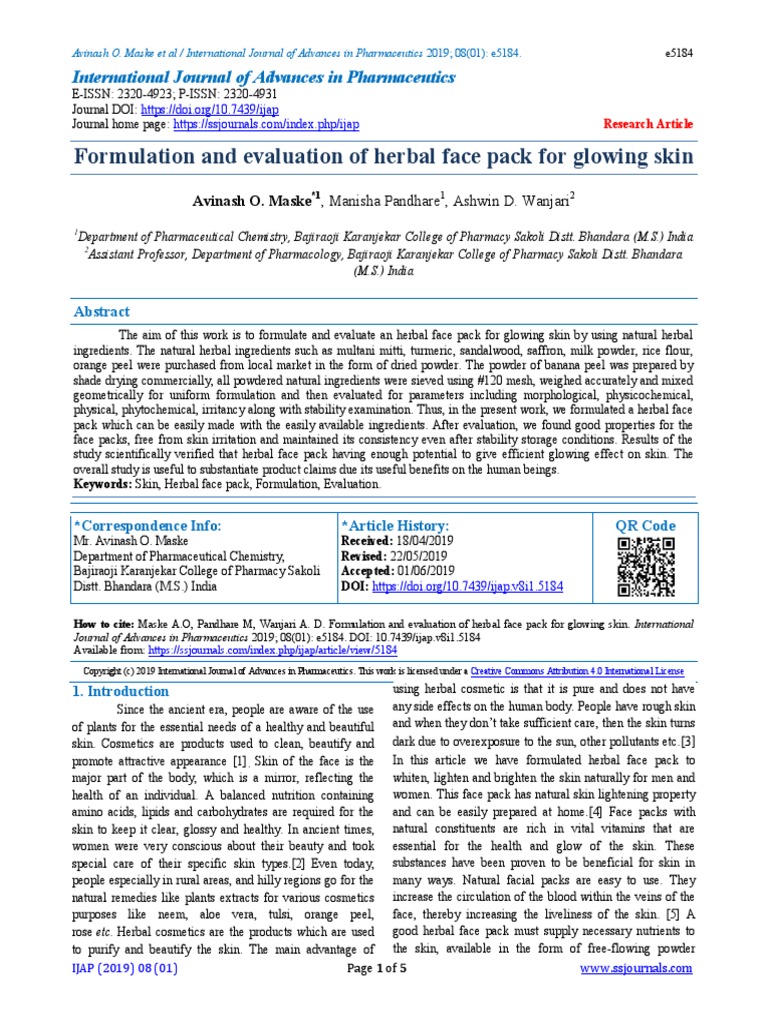 SSJ Ijp 5184 1000 1 gp1 | PDF | Pharmacognosy | Pharmaceutical Industry