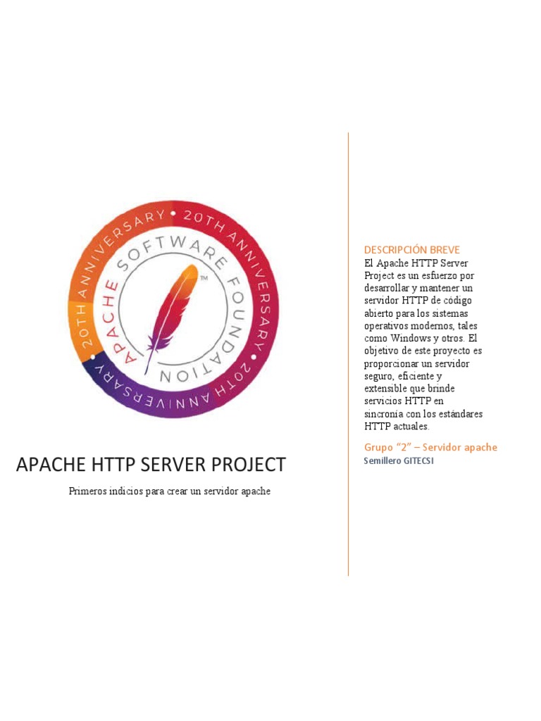 Apache HTTP Server | PDF | Servidor HTTP Apache | Archivo de computadora