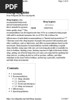 Sleep Hygiene Checklist | PDF