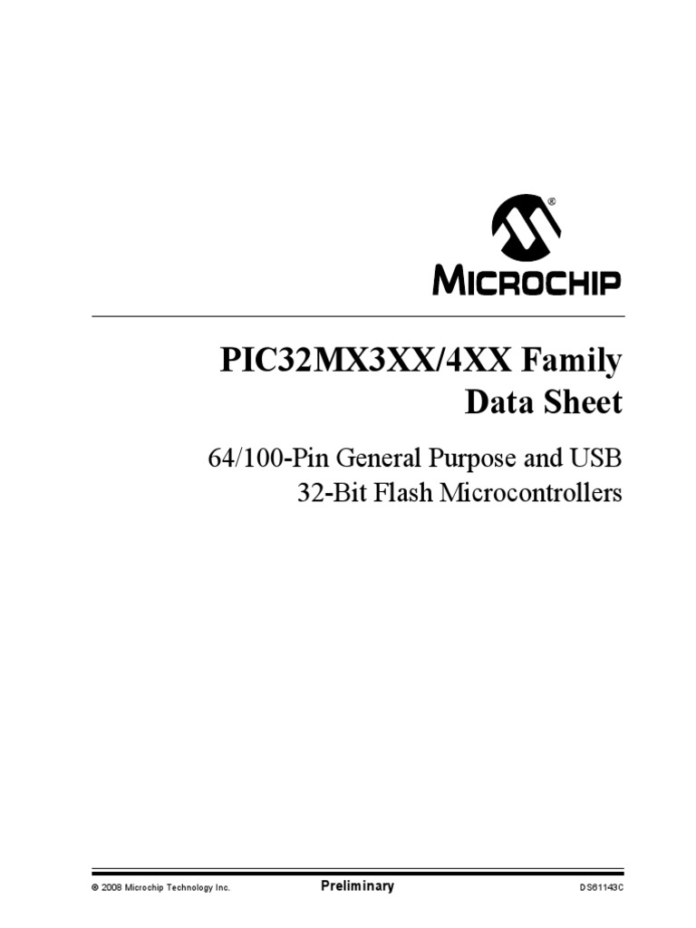PIC32MX3XX4XX Family Data Sheet | Download Free PDF | Microcontroller | Integrated Circuit