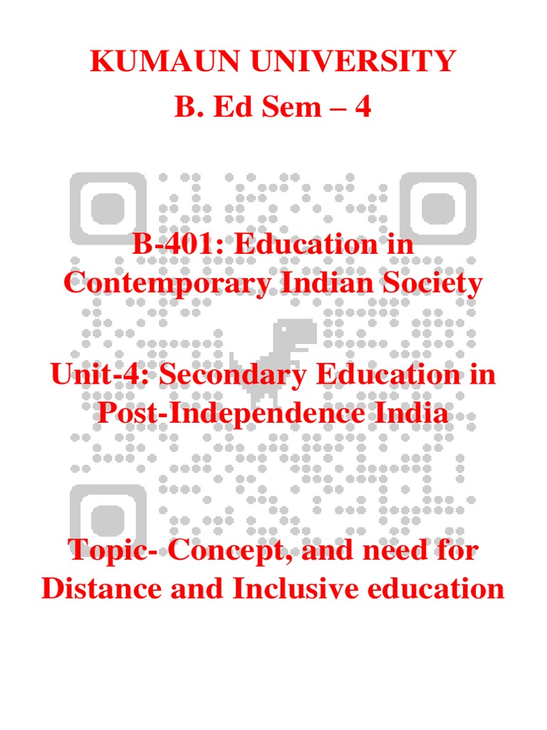 Concept of Distance Learning | PDF | Distance Education