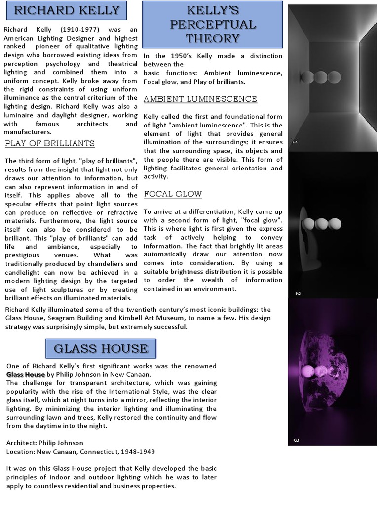 Richard Kelly | PDF | Lighting | Light