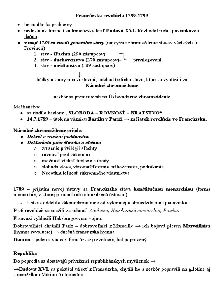 Francúzska Revolúcia | PDF