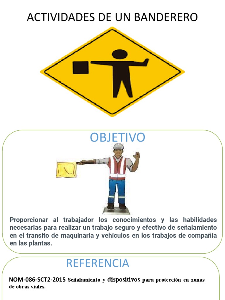 Actividades Del Banderero | PDF | Peatonal | Máquina elevadora