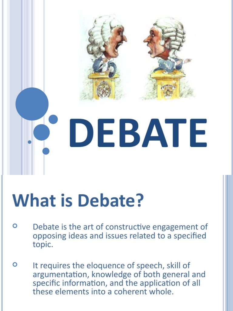Debate Lecture | PDF | Argument | Argumentation Theory