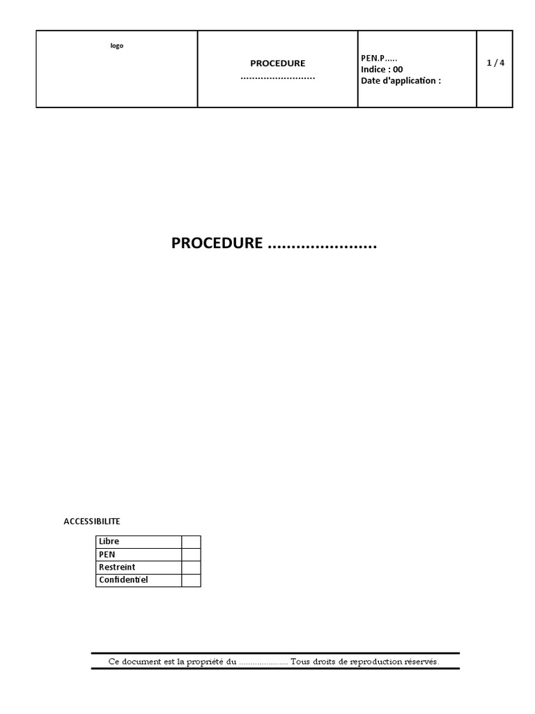 Modele Procedure | PDF