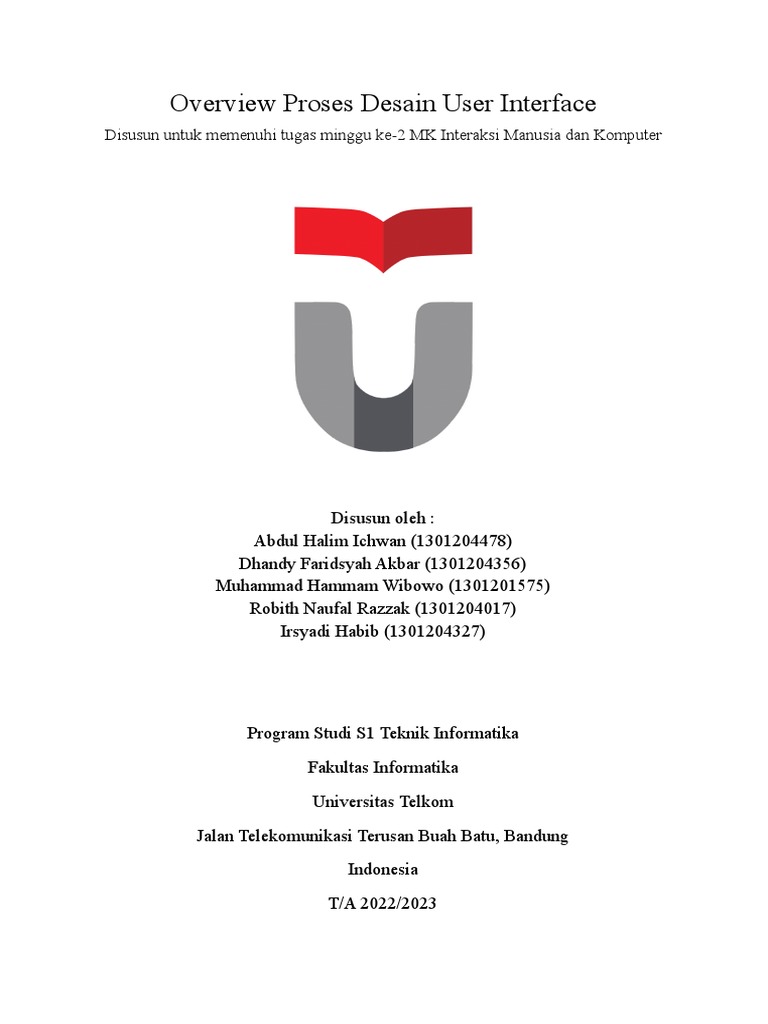 Makalah Proses Desain User Interface - Grup 4 - IF4403 | PDF